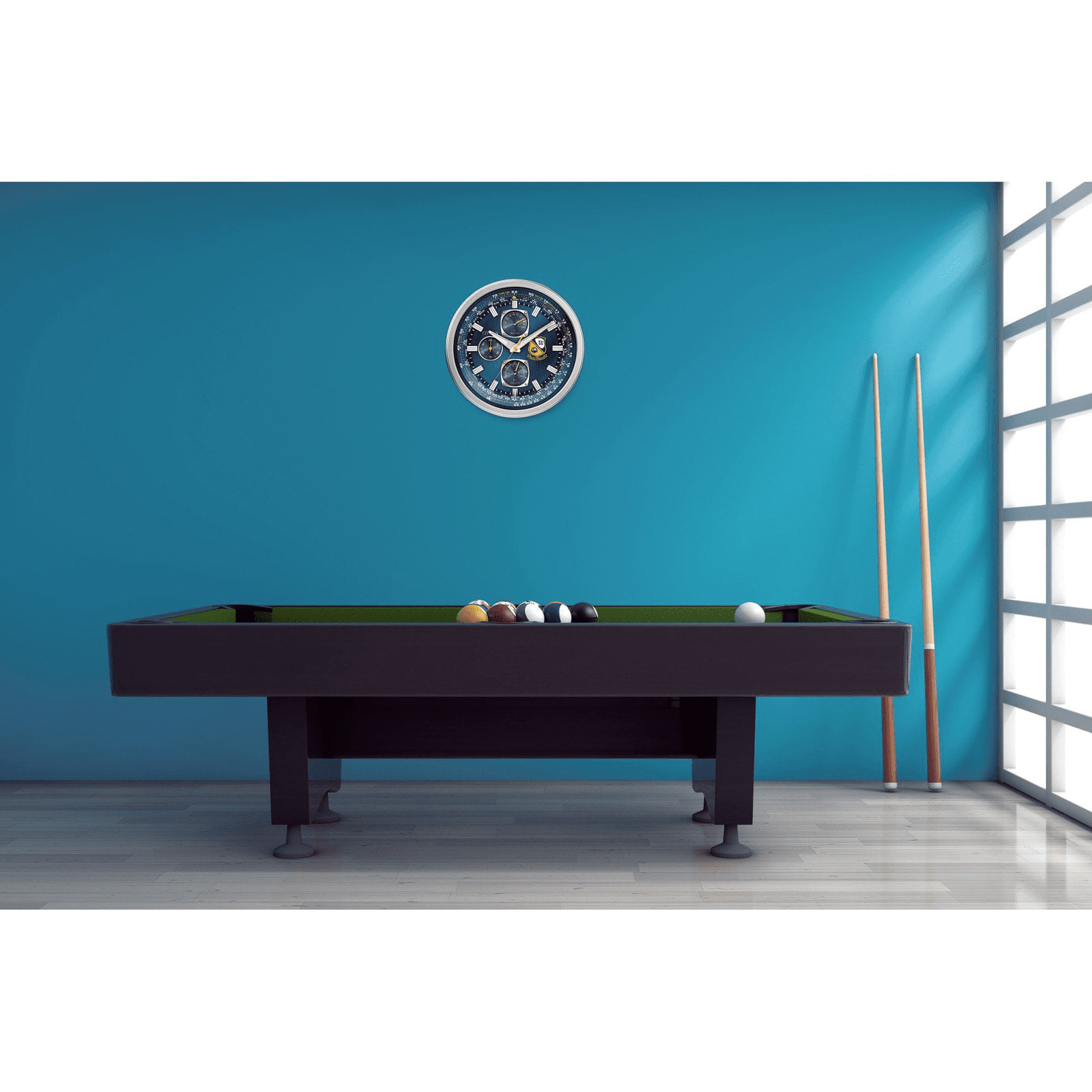 CITIZEN CC2030 Indoor Outdoor Wall Mounted Blue Angels Clock with ...